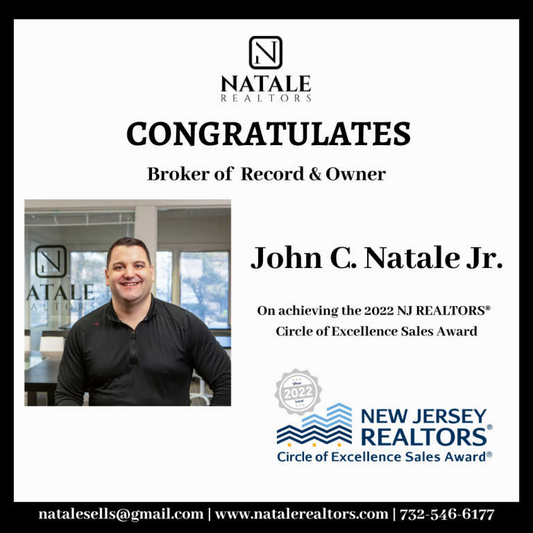 2022 NJ REALTORS® Circle of Excellence Sales Award - Silver Level ...