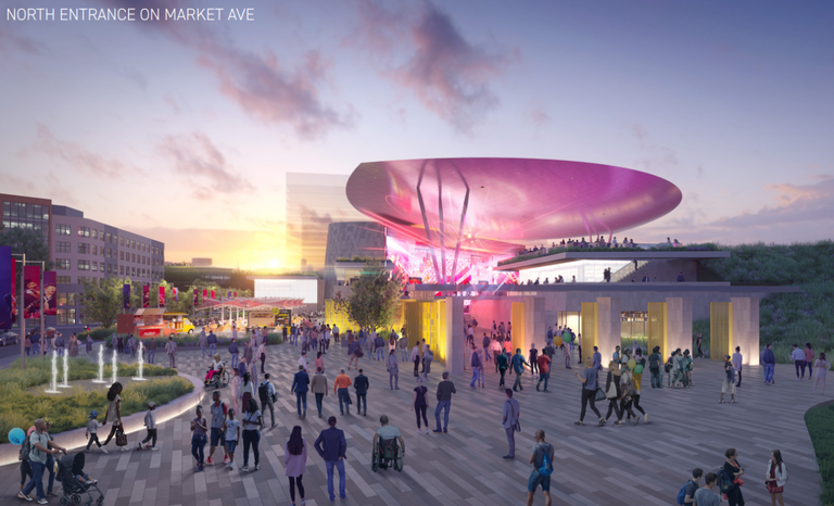 Groundbreaking of the Acrisure Amphitheater in Downtown Grand Rapids ...